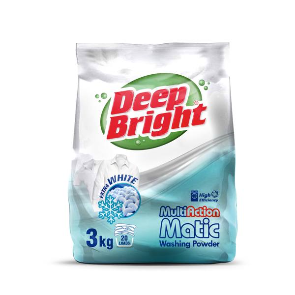 Deep&Bright Multi Action Matic Washing Powder EXTRA WHITE - Sunflower Group